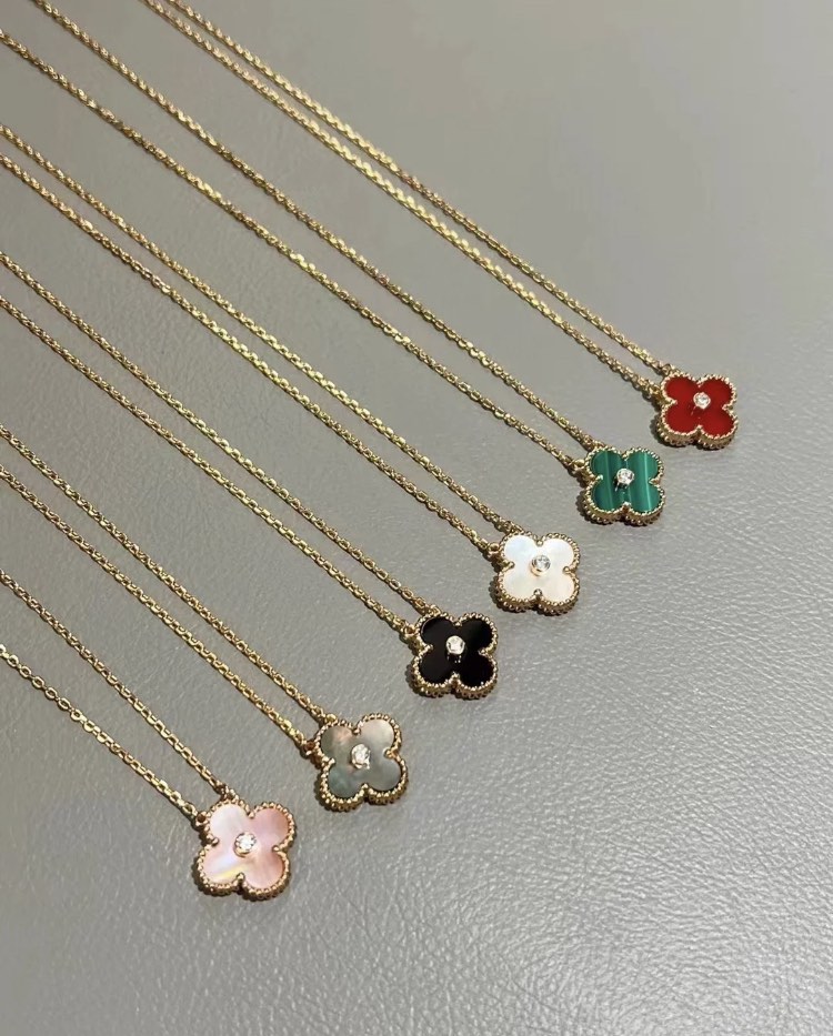 Van cleef sweet alhambra necklaces 18k gold plated pre order on Carousell