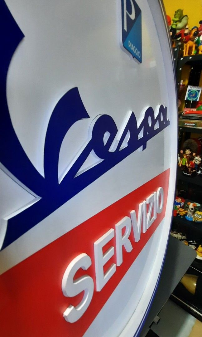 Vespa Signage 24" Inches, Hobbies & Toys, Memorabilia & Collectibles ...