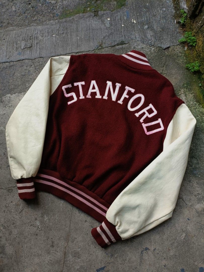 Vintage Letterman Jacket Stanford University, Men's Fashion, Coats ...