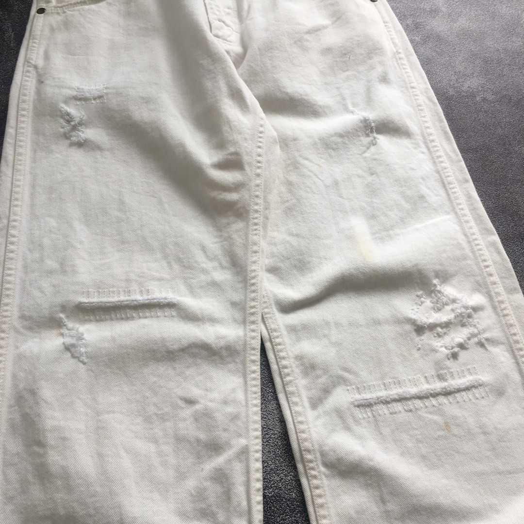 Vintage wrangler jeans ripped made usa, Fesyen Pria, Pakaian , Bawahan ...