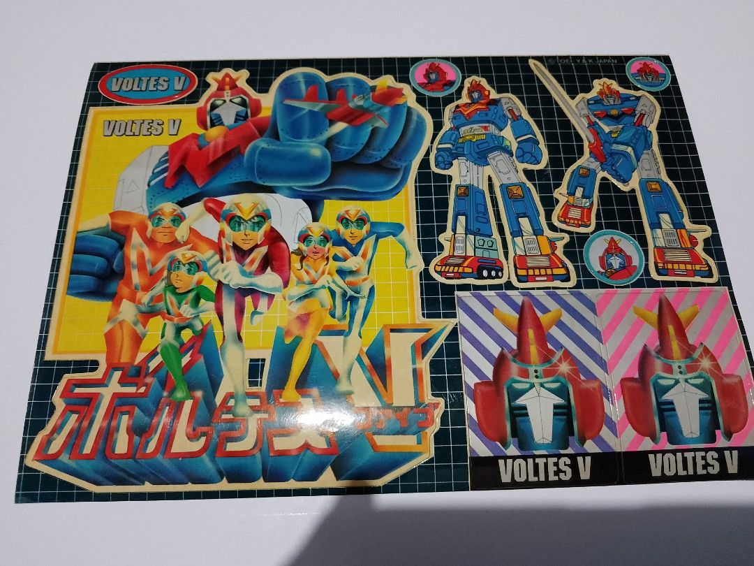 Voltes V sticker Black version, Hobbies & Toys, Memorabilia ...