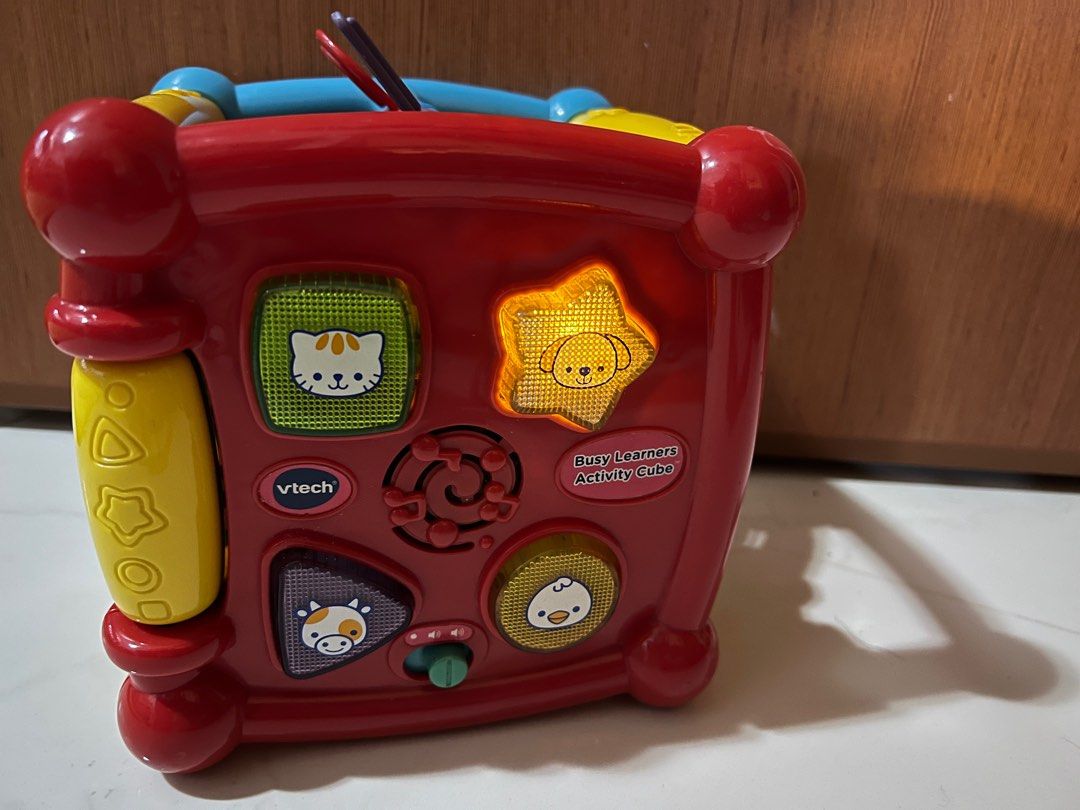 Vtech Busy Learners Activity Cube, Babies & Kids, Infant Playtime on ...