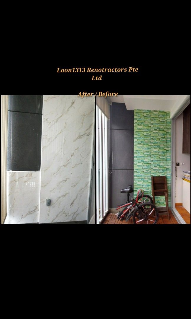 Wall + Floor Tiles Overlay Works Completed!!!, Home Services ...