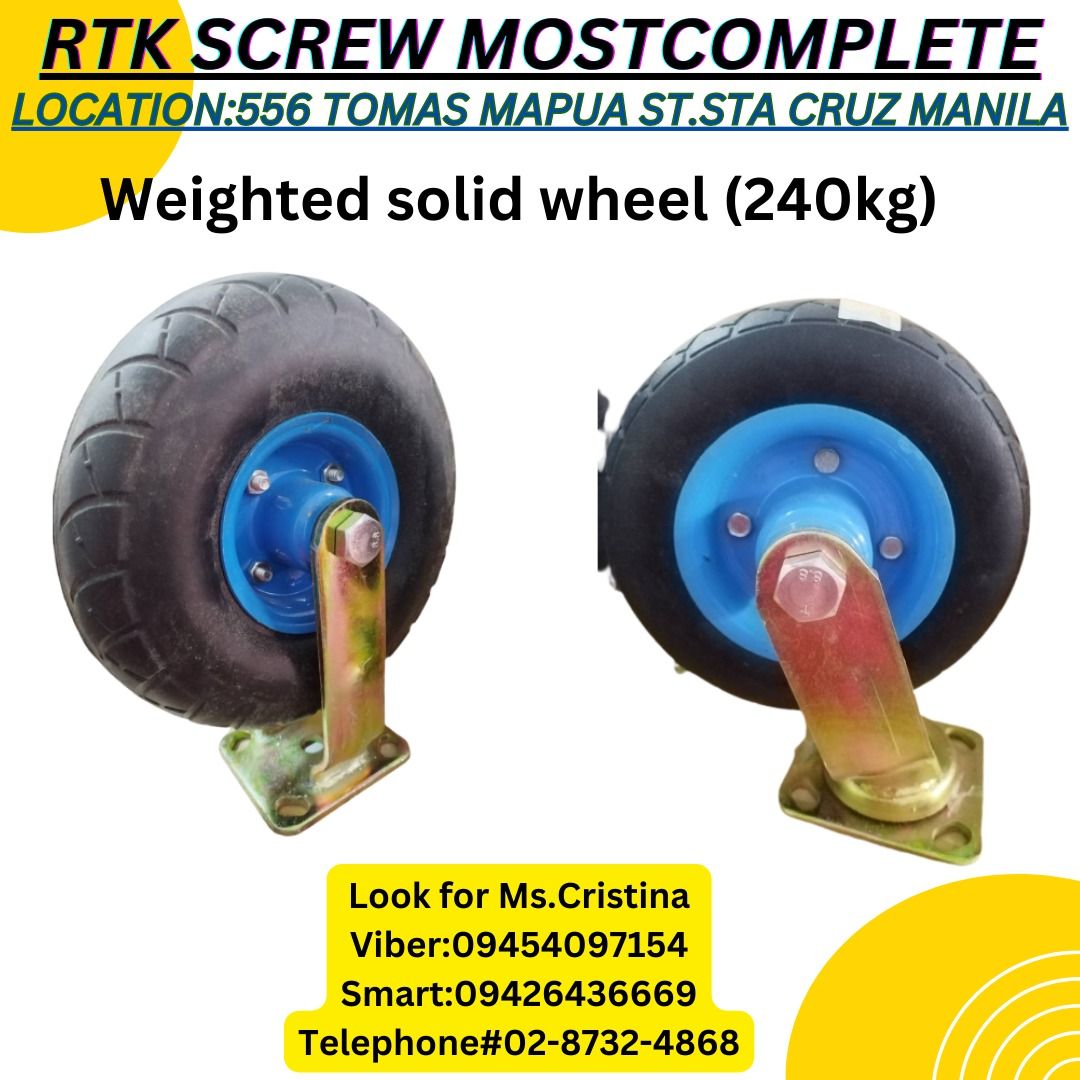 Weighted solid wheel (240kg), Commercial & Industrial, Construction ...