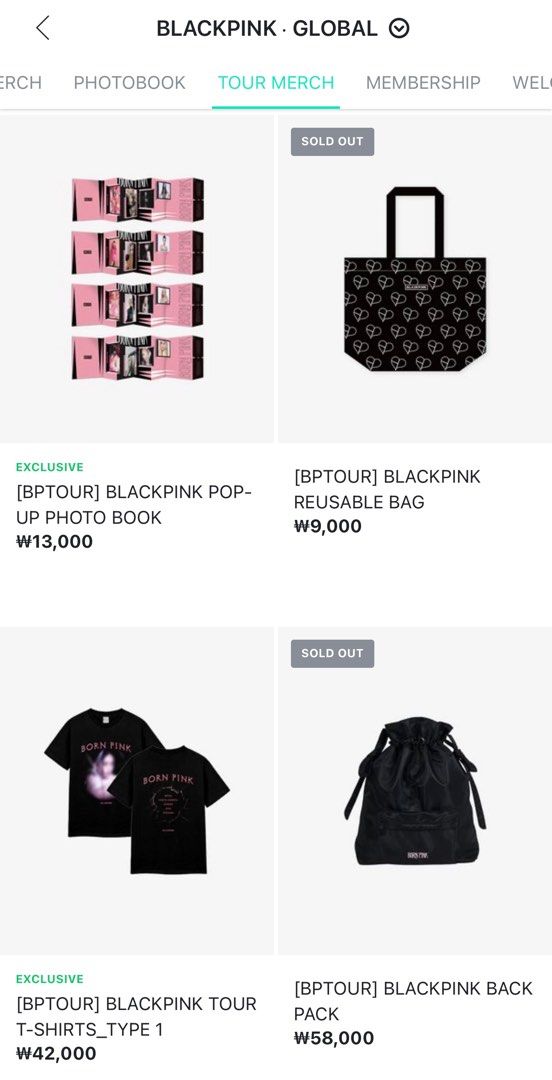 WEVERSE MERCH FOR BLACKPINK BORNPINK TOUR, Hobbies & Toys, Memorabilia ...