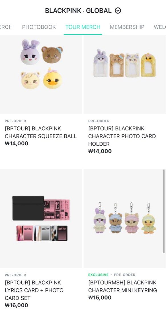WEVERSE MERCH FOR BLACKPINK BORNPINK TOUR, Hobbies & Toys, Memorabilia ...