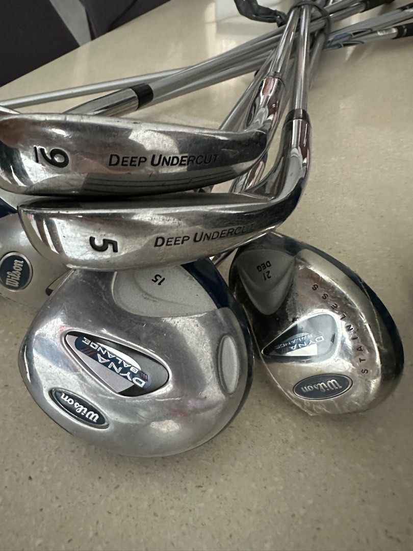 Wilson Goft Set Dyna Balance (10 sticks), Olah Raga, Perlengkapan ...