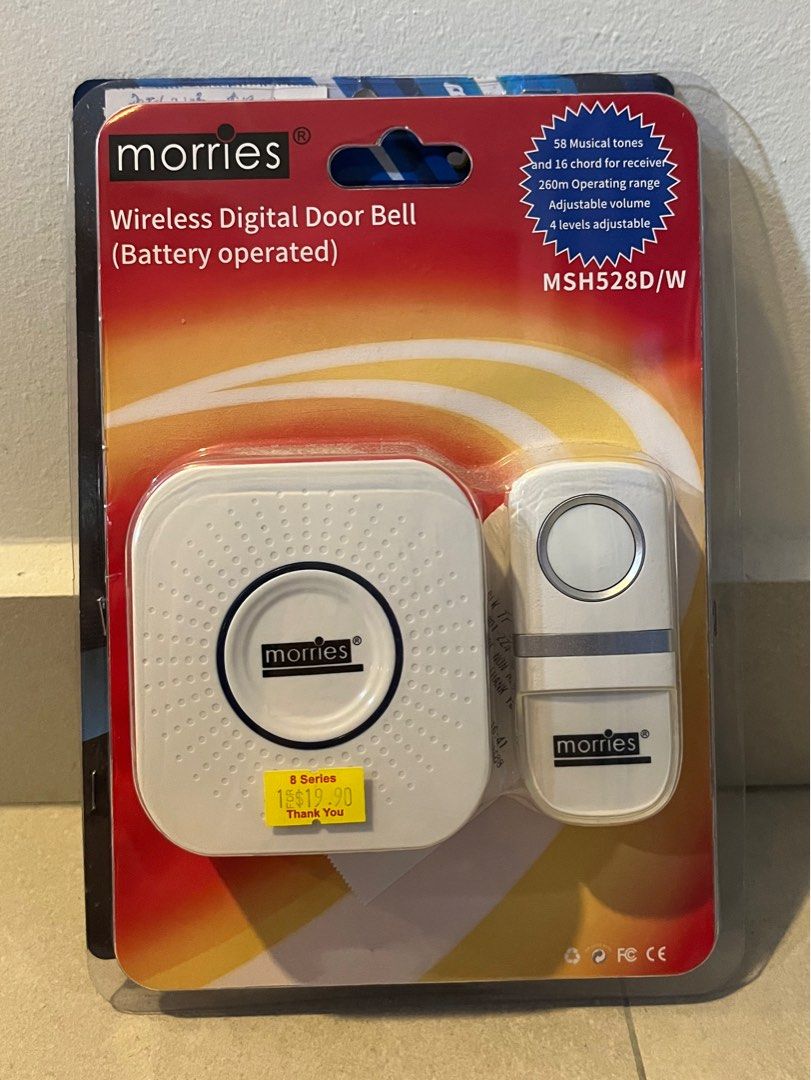 Wireless digital doorbell, Furniture & Home Living, Security & Locks ...