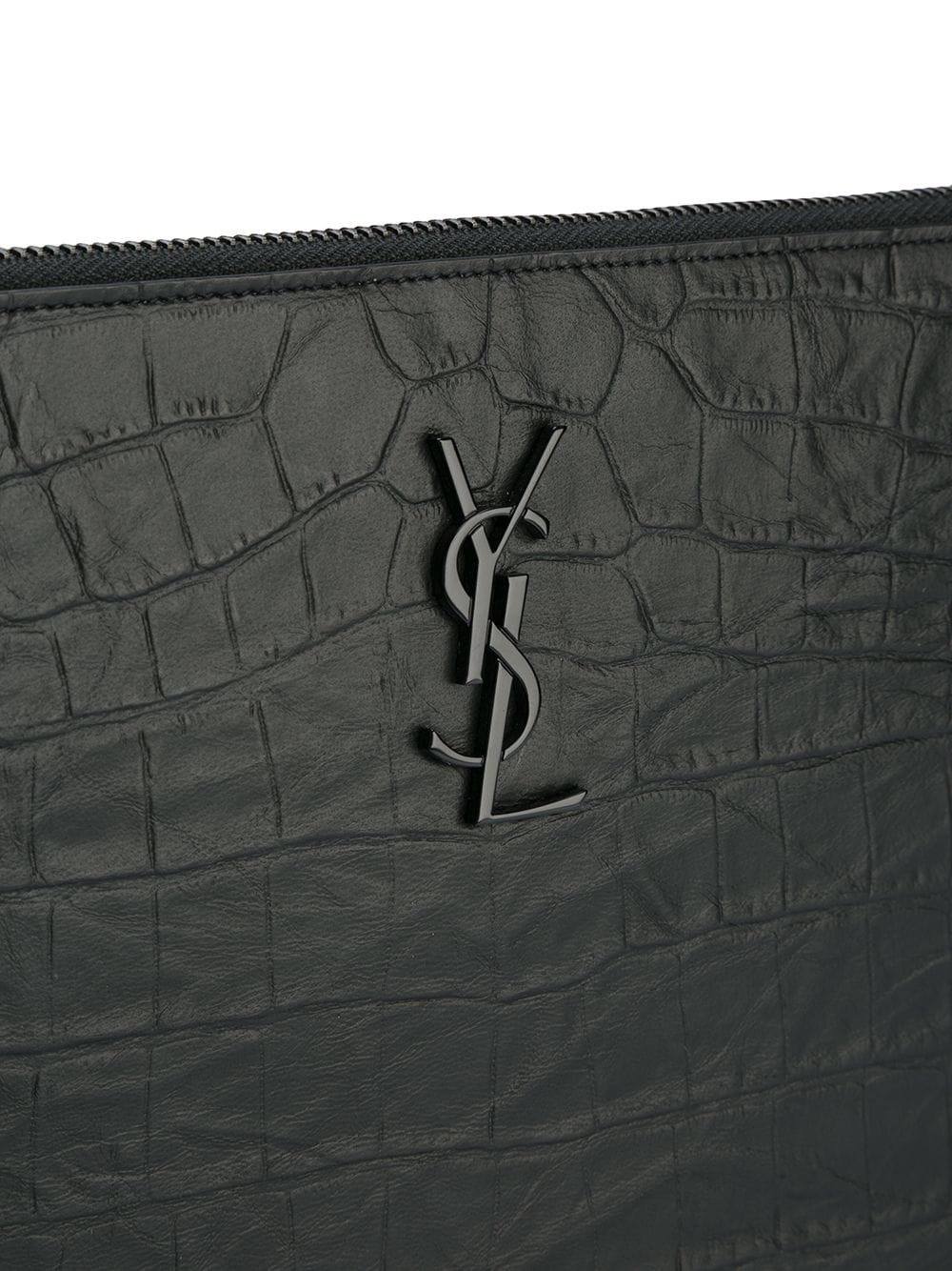 YSL Monogram Calf Leather Pouch, Luxury, Bags & Wallets on Carousell