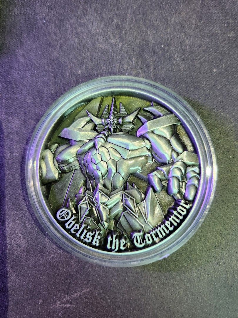 YUGIOH 20TH ANNIVERSARY COIN OBELISK, Hobbies & Toys, Toys & Games on ...