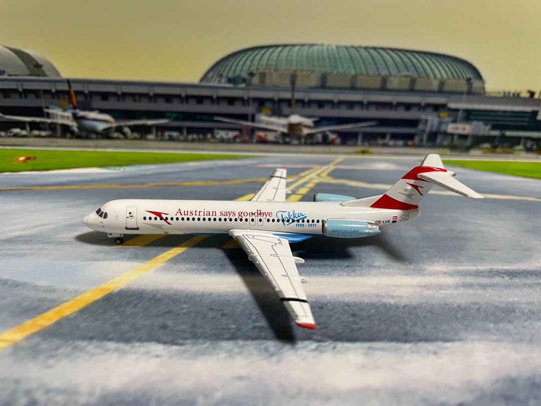 1/400 Austrian Airlines Fokker 100 Austrian Says Goodbye!, Hobbies ...