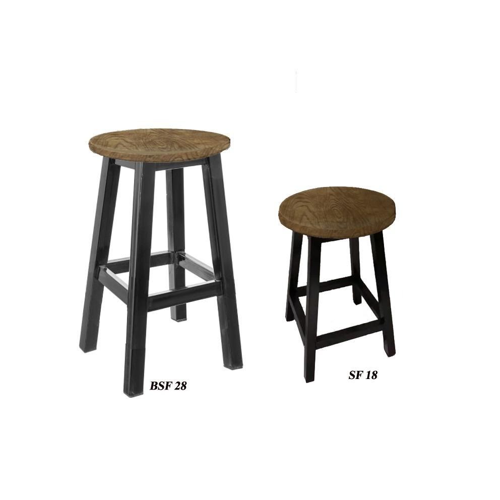 18 Inch Height Stool with Fibreglass Topper, Furniture & Home Living ...
