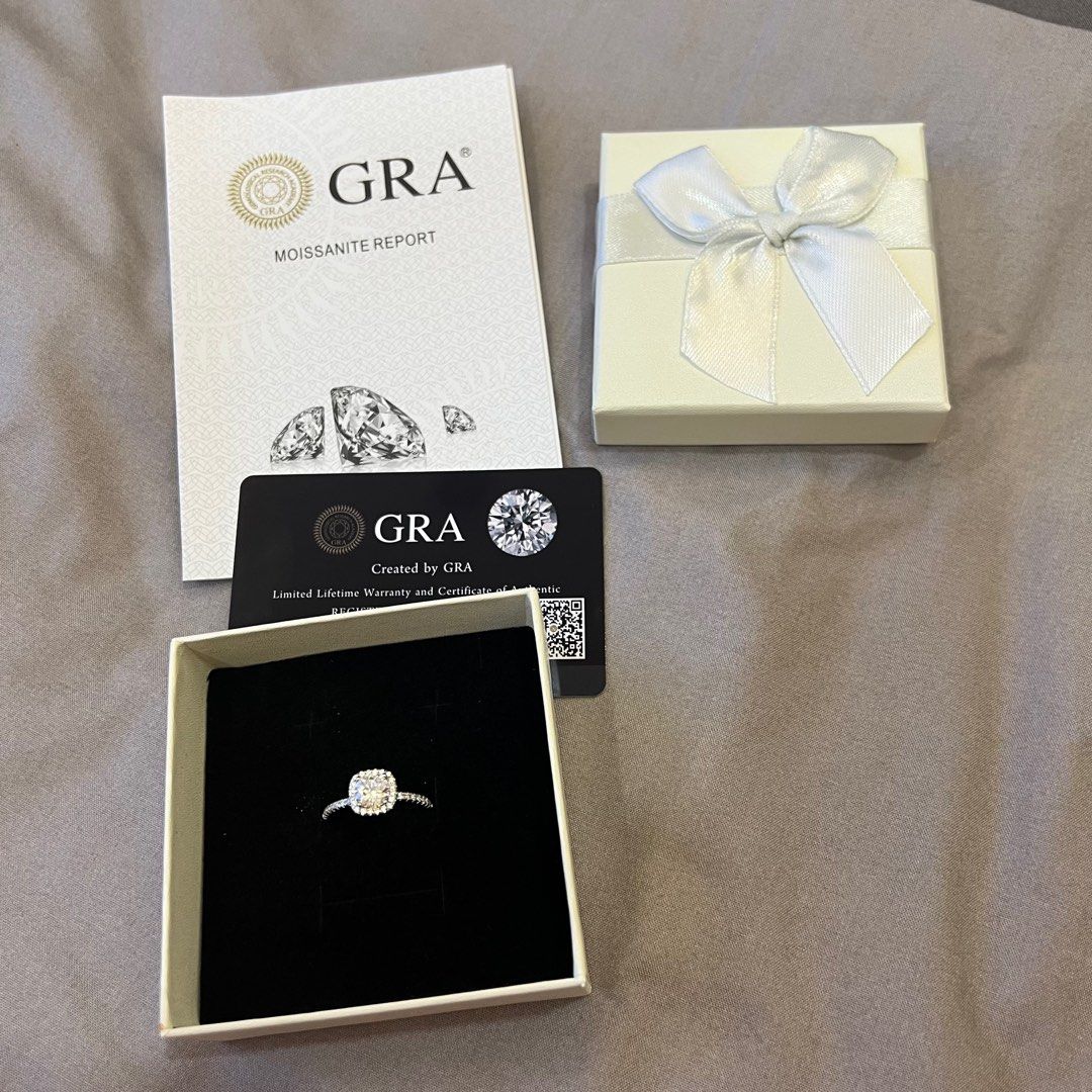 1 ct Moissanite Ring/Engagement ring/diamond like, Women's Fashion ...