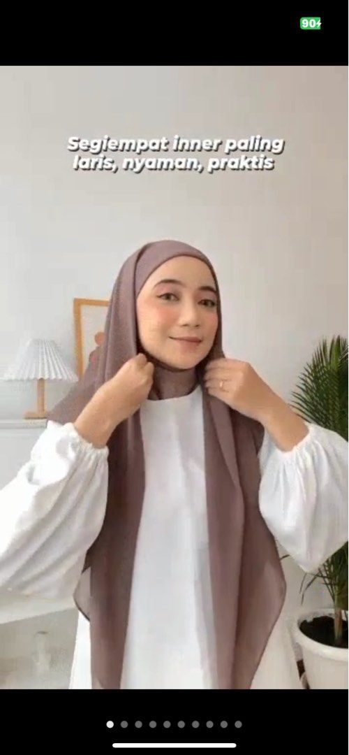 2 in 1 instant square hijab, Women's Fashion, Muslimah Fashion, Hijabs ...