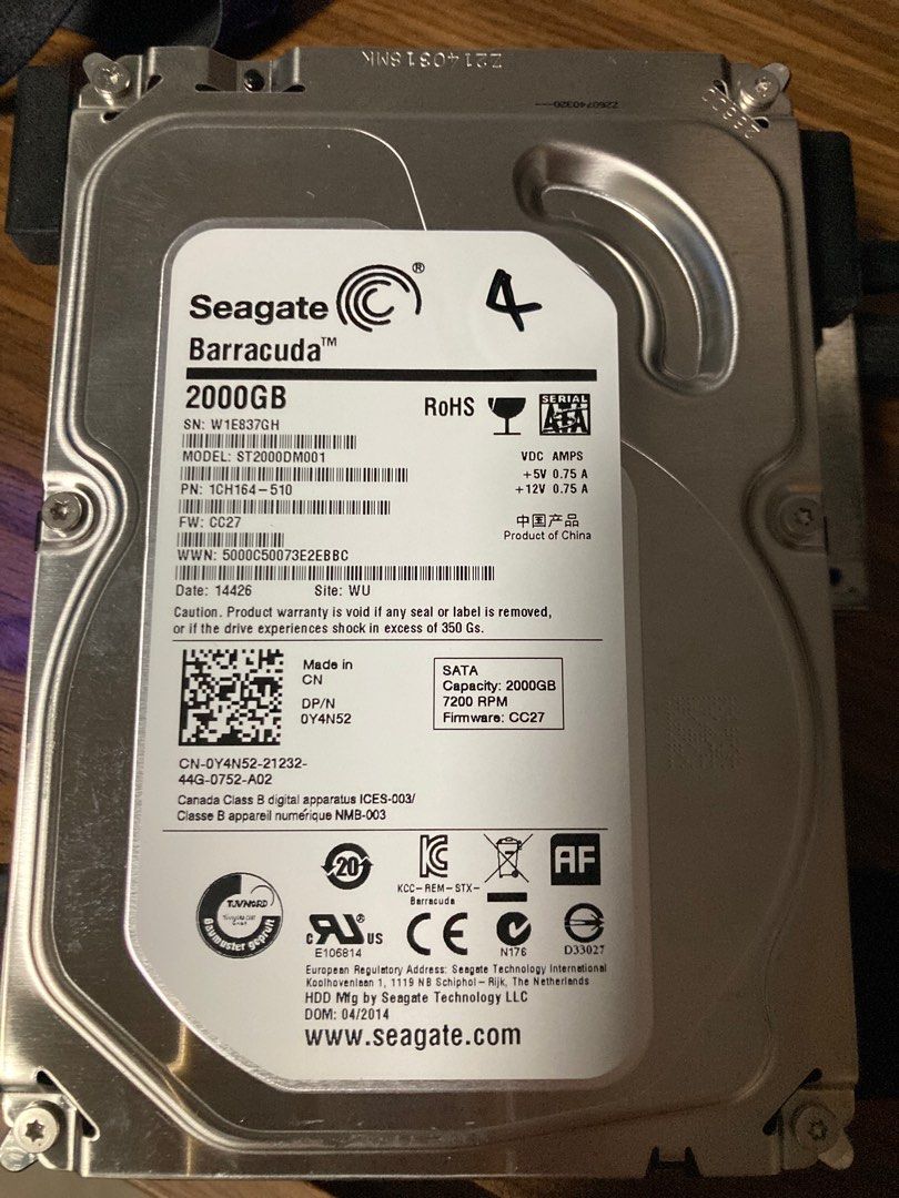 2 TB Hard Drive, Computers & Tech, Parts & Accessories, Hard Disks ...