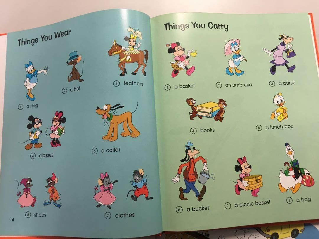 迪士尼美語世界 Dwe Disney World Of English Fun With Words Book 1 And 2 連迪 Cd For Listening 舊版 正版 興趣及遊戲