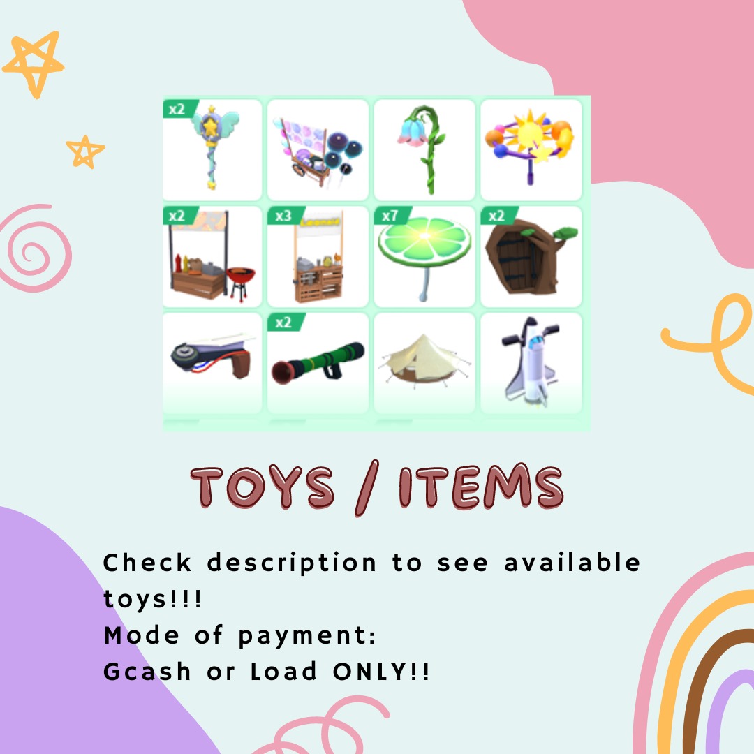 ADOPT ME TOYS / ITEMS (READ DESCRIPTION) on Carousell