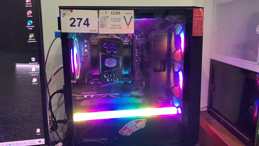 Aftershock CPU & Prism monitor, Computers & Tech, Desktops on Carousell