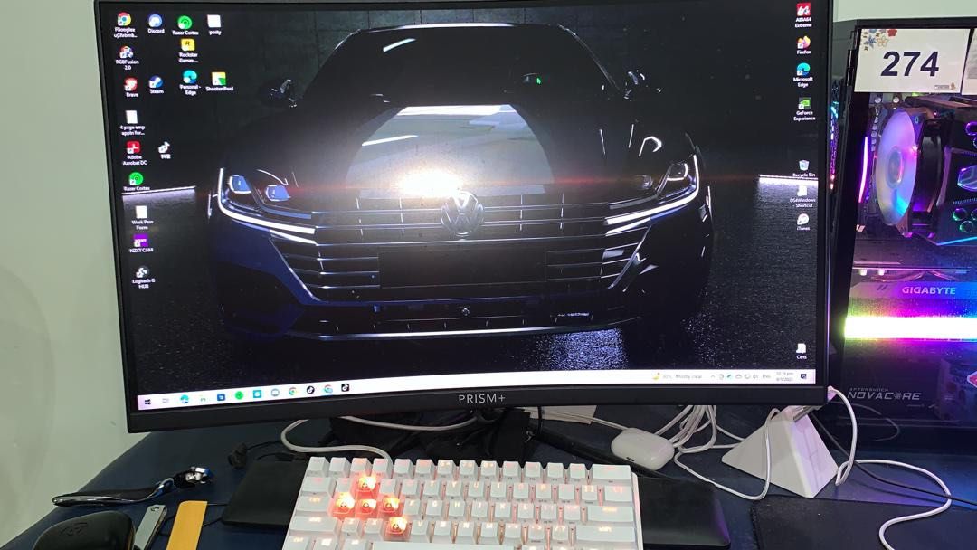 Aftershock CPU & Prism monitor, Computers & Tech, Desktops on Carousell