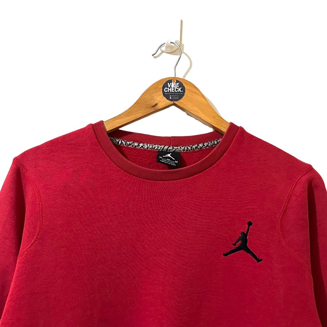 Air Jordan Jumpman Side Logo Red Sweater on Carousell