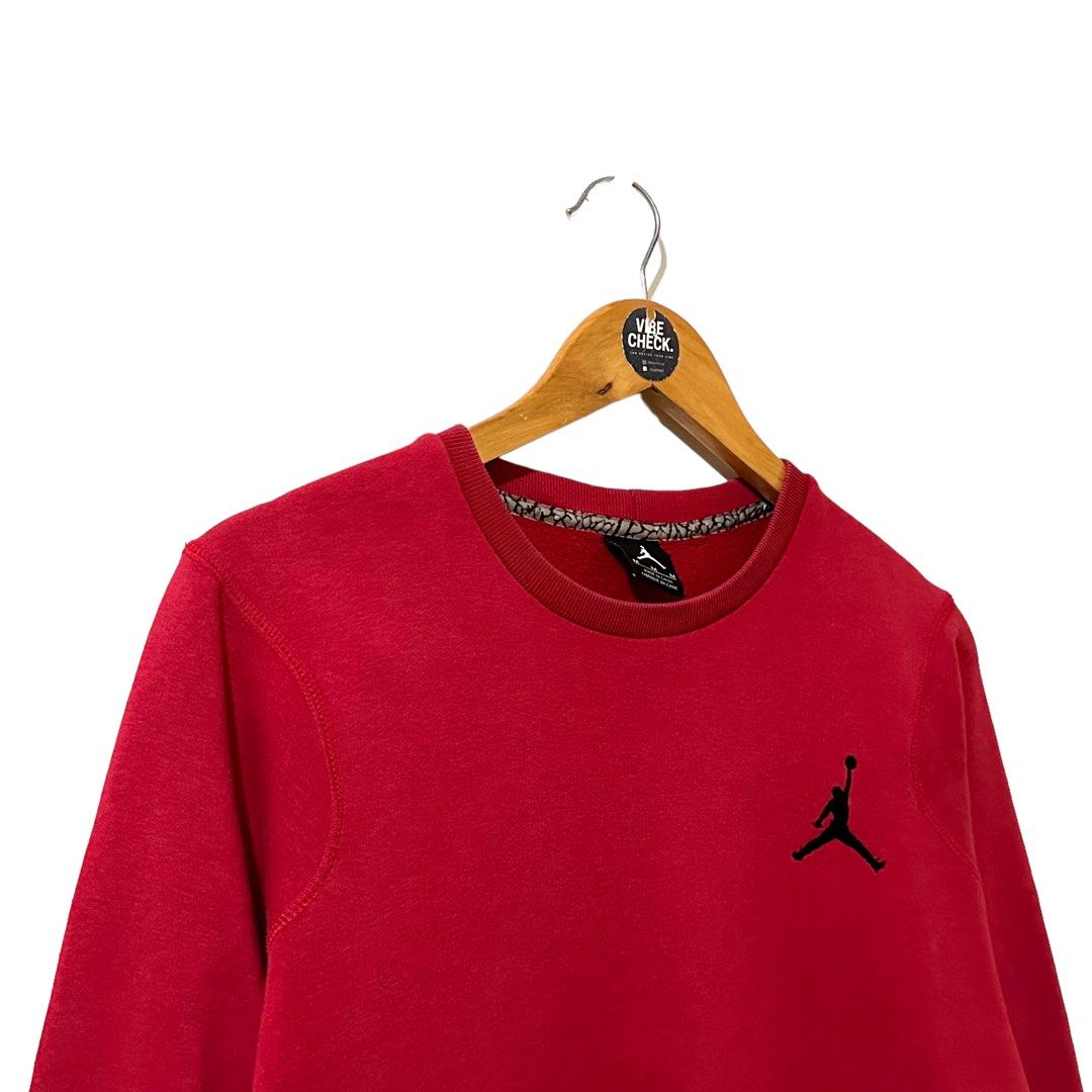Air Jordan Jumpman Side Logo Red Sweater on Carousell