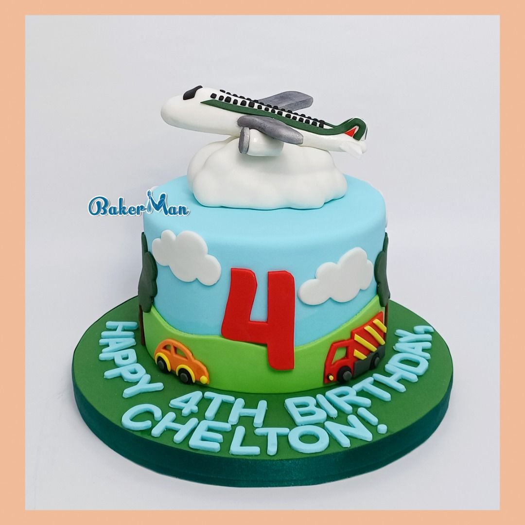 Airplane Aviation Pilot Aviator Theme Cake on Carousell