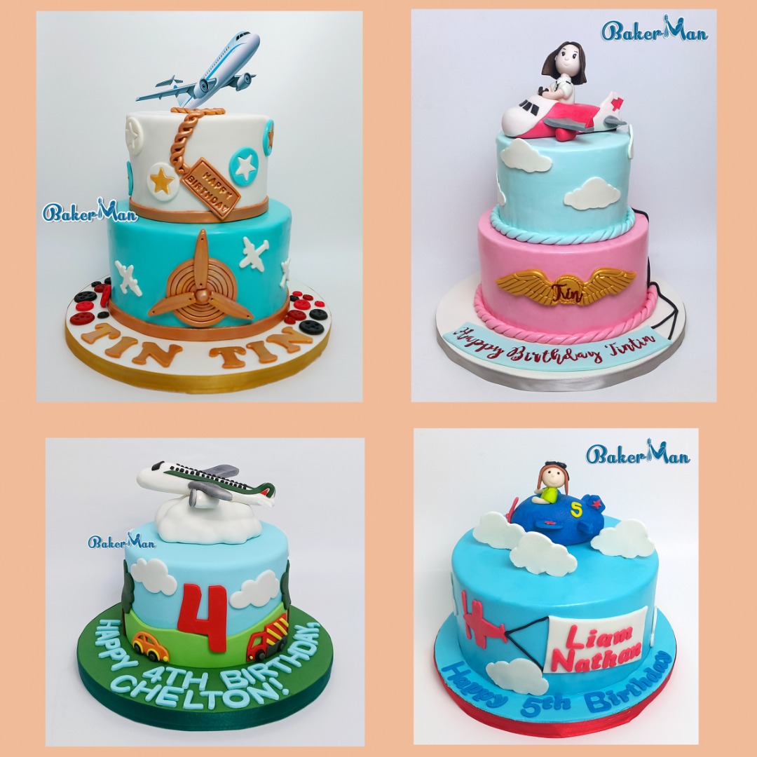Airplane Aviation Pilot Aviator Theme Cake on Carousell