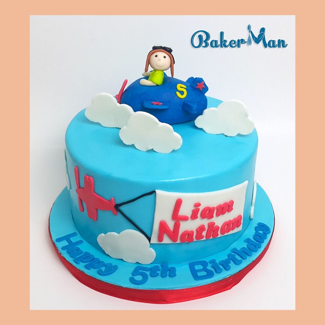 Airplane Aviation Pilot Aviator Theme Cake on Carousell