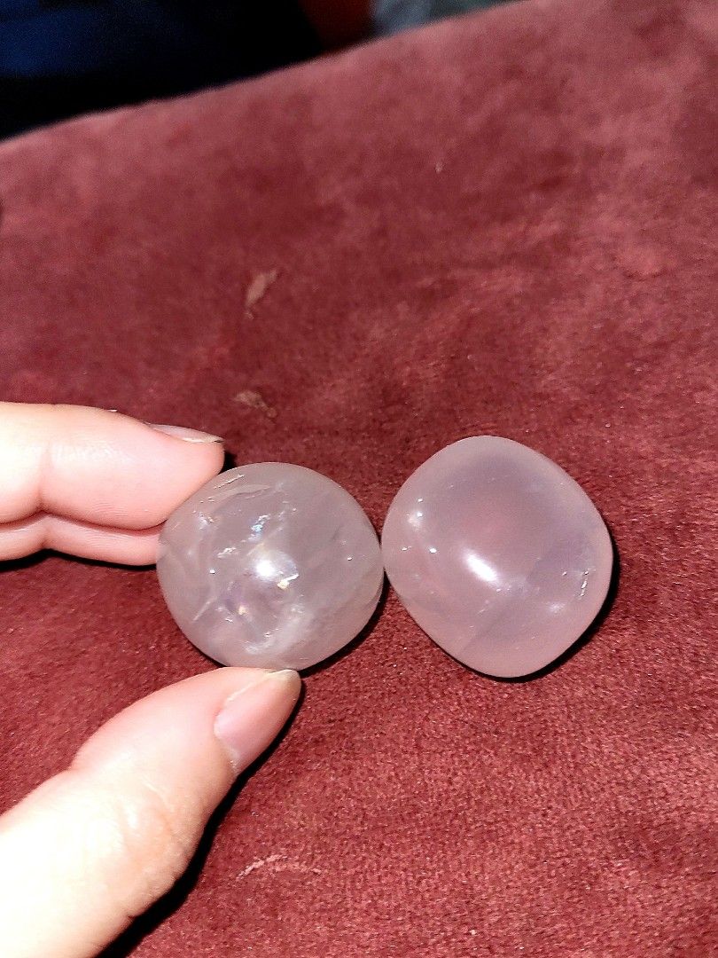 Shooting star rose quartz tumble, Women's Fashion, Jewelry & Organisers ...