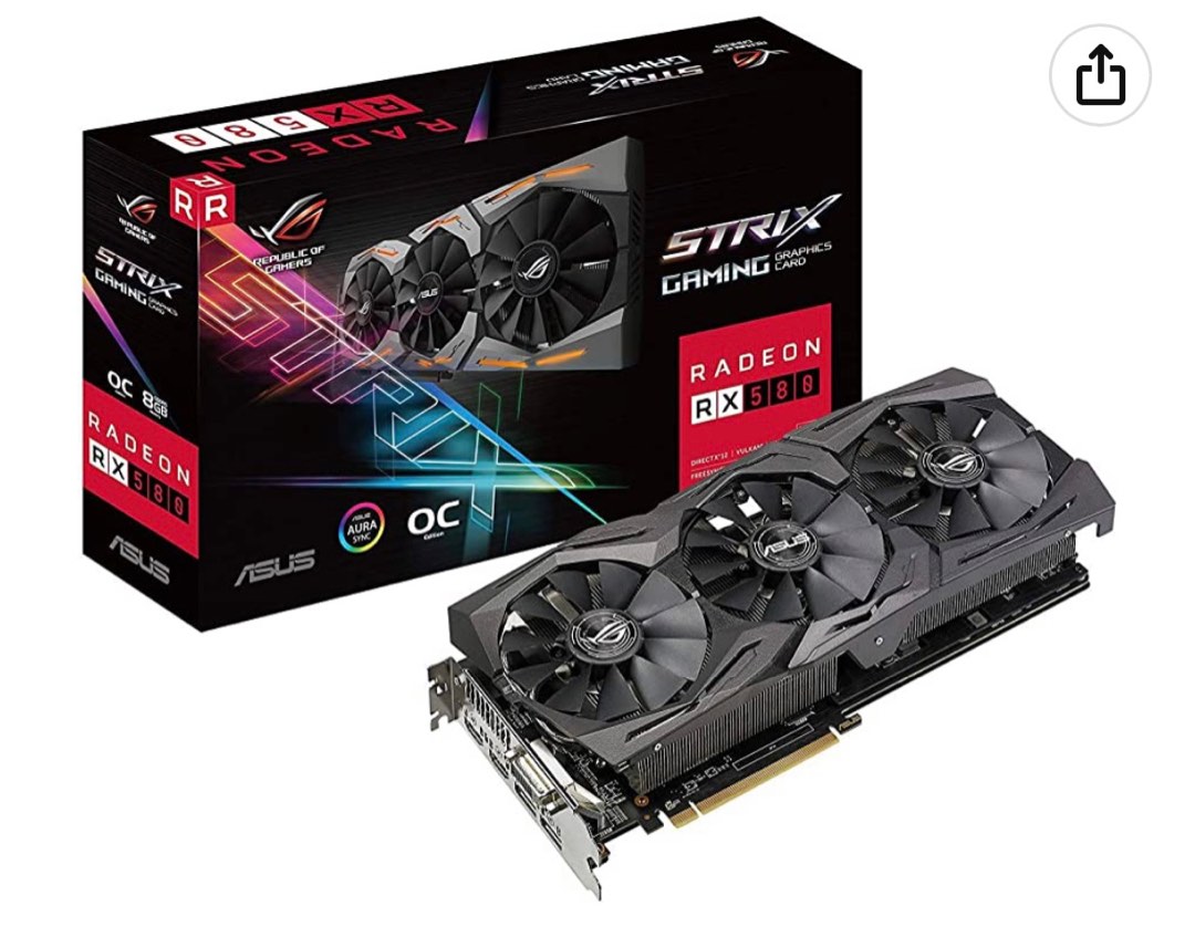 Asus RX 580 8GB STRIX OC GDDR5 PCI-E, Computers & Tech, Parts ...