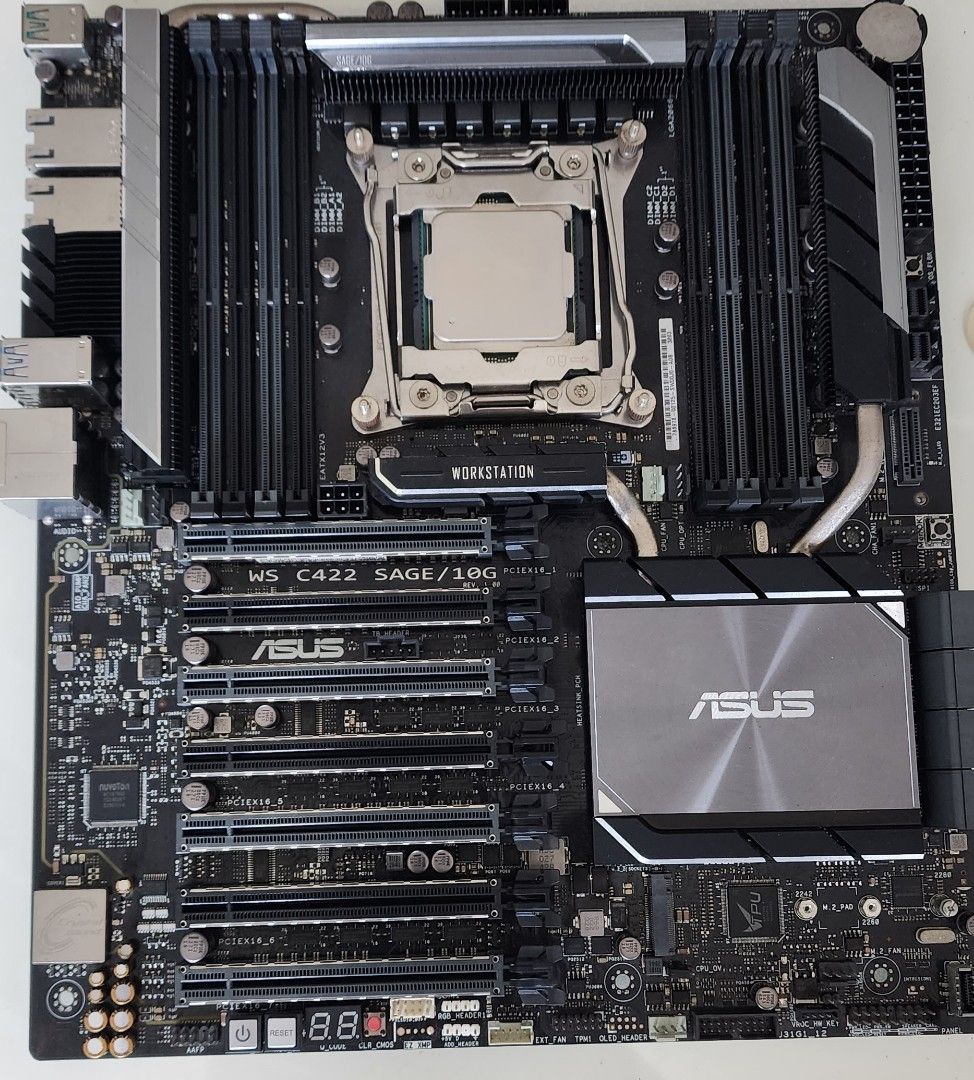 ASUS WS C422 SAGE/10G with INTEL XEON W-2223 3.60GHZ Processor ...