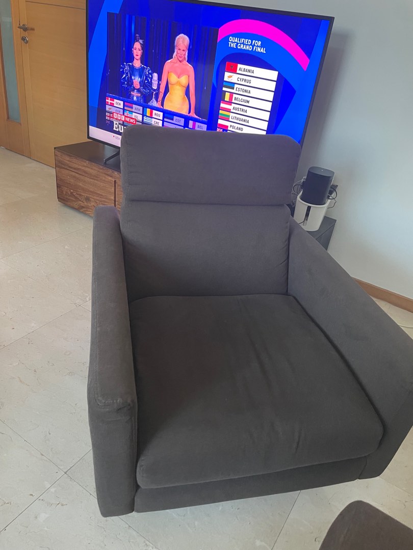 Authentic Italian armchair rotatable, Furniture & Home Living ...