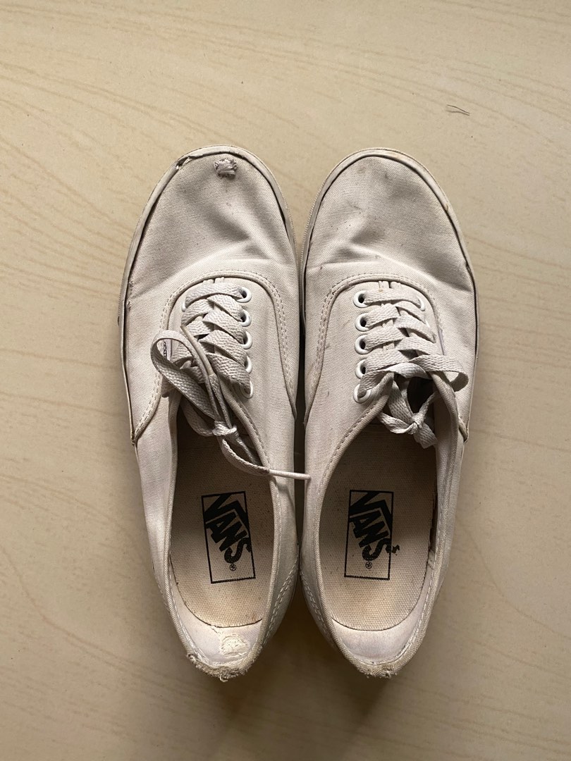 Triple White Vans on Carousell