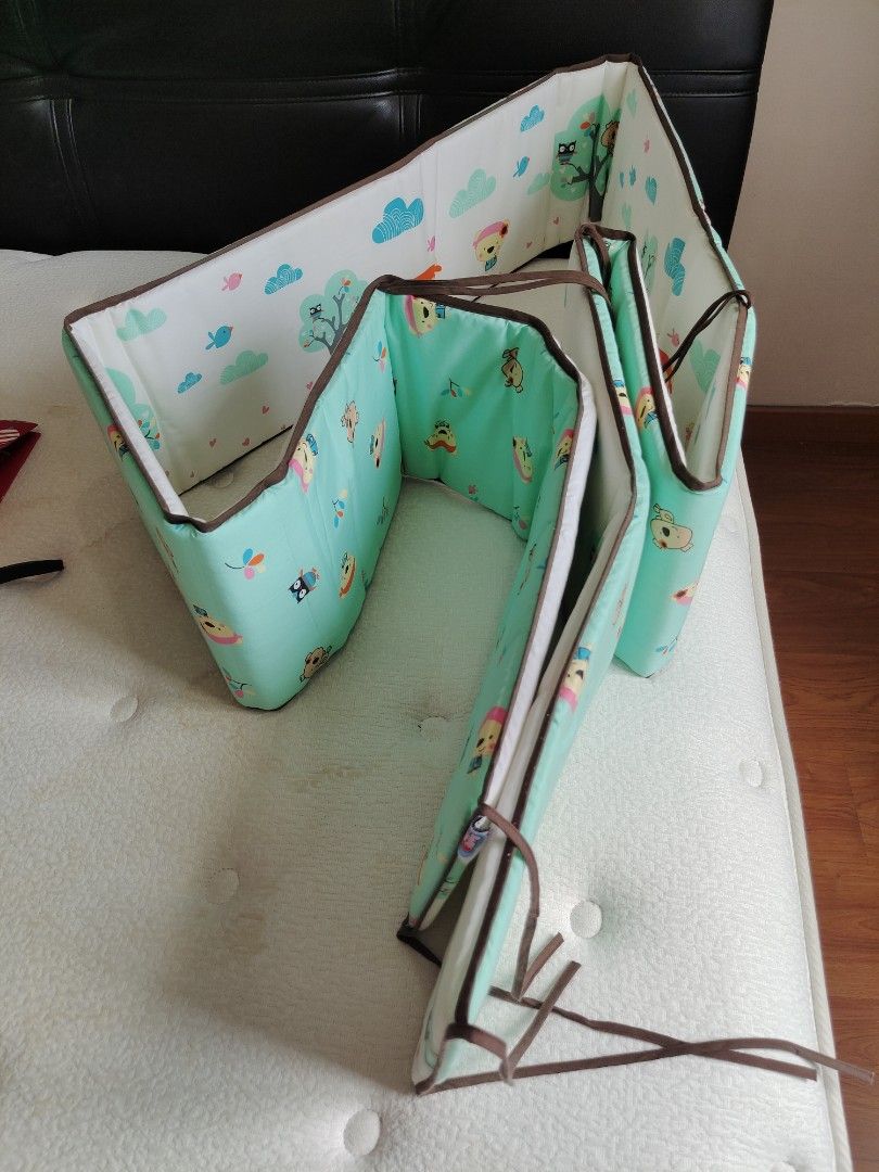 Baby crib rail bumper pad, Babies & Kids, Baby Nursery & Kids Furniture ...