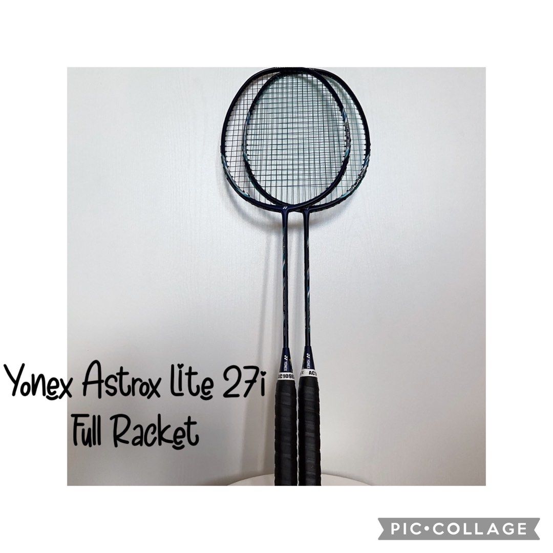 Badminton Racket Yonex Astrox Lite 27i Full Racket, Sports Equipment ...