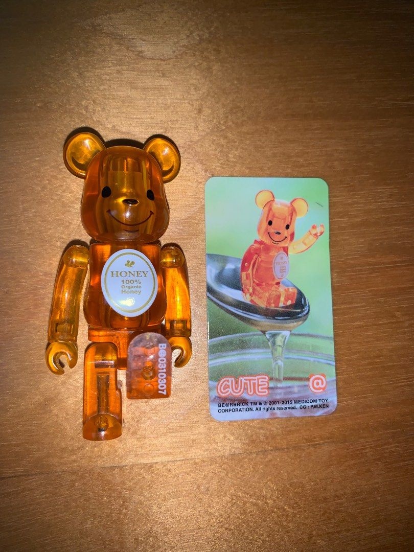 Bearbrick Cute Golden Honey 100% Organic @ Jellybean Rare bear brick ...