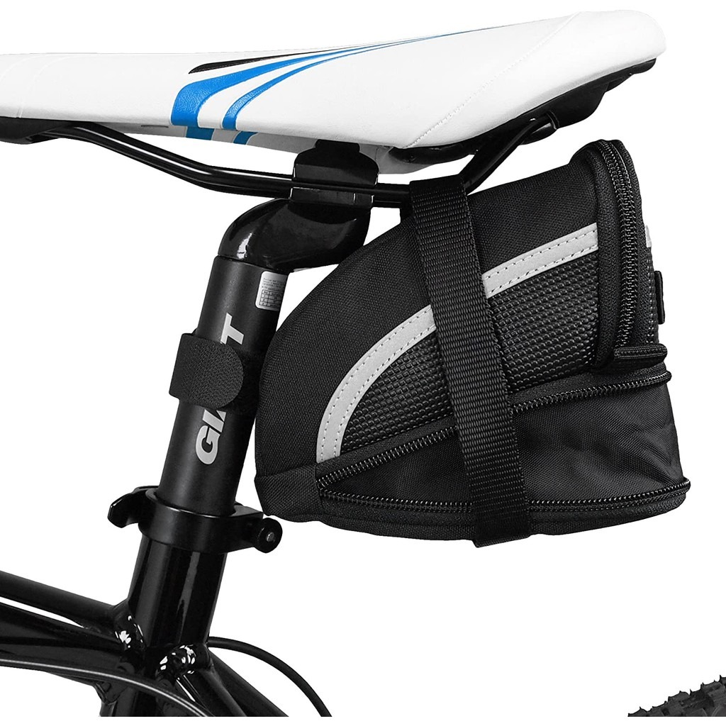 Bicycle Strap-On Bike Saddle Bag Seat Bag, Sports Equipment, Bicycles ...