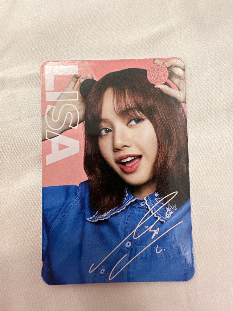 BLACKPINK x OREO - LISA PC (03), Hobbies & Toys, Memorabilia ...