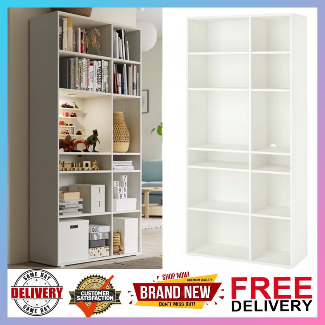 Bookcase, VIHALS Shelving unit, ikea shelving unit Malm Brimnes Hemnes ...