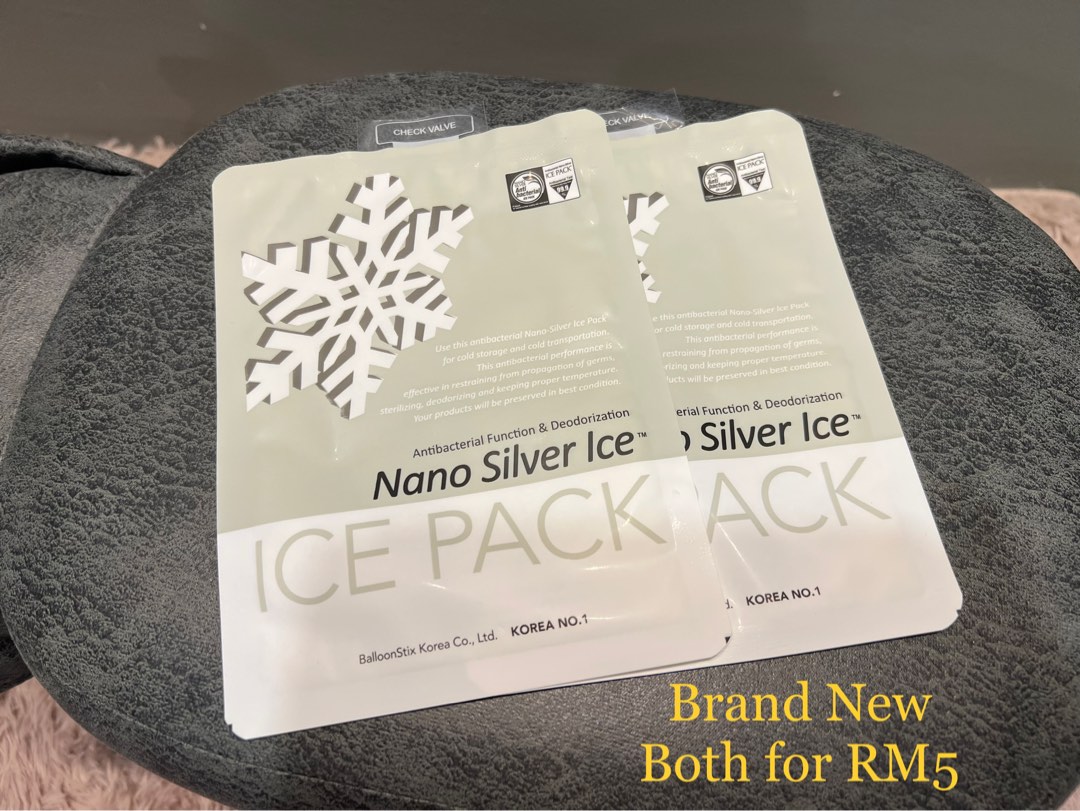 Brand New Nano Silver Ice Pack (2 for RM5), Babies & Kids, Going Out ...