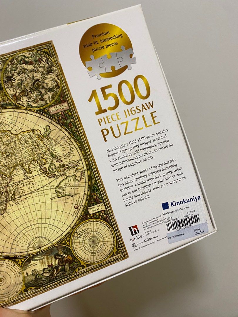 Brand New World Map 1500 Pieces Jigsaw Puzzle, Hobbies & Toys, Toys ...