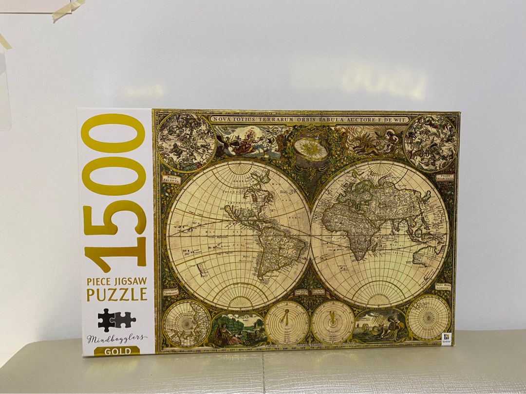 Brand New World Map 1500 Pieces Jigsaw Puzzle, Hobbies & Toys, Toys ...