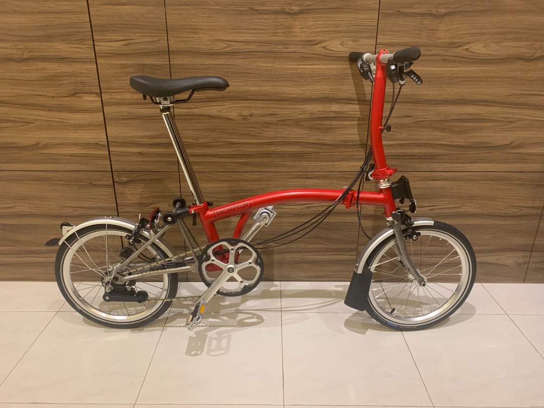 Brompton S6LX House Red - Superlight, Sports Equipment, Bicycles ...