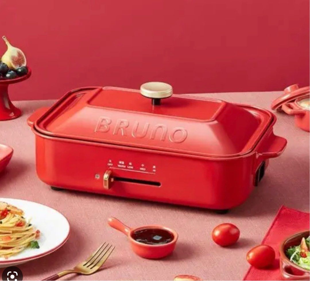 bruno compact hotplate (red Singapore set, 1 year warranty), TV & Home ...