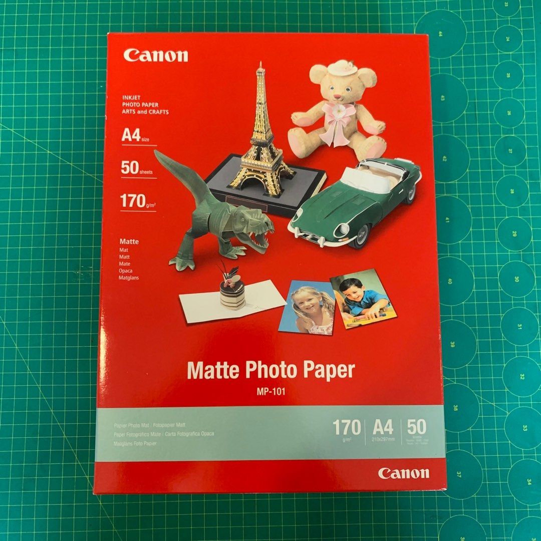 Canon Matte Photo Paper A4, Photography, Photography Accessories, Other ...