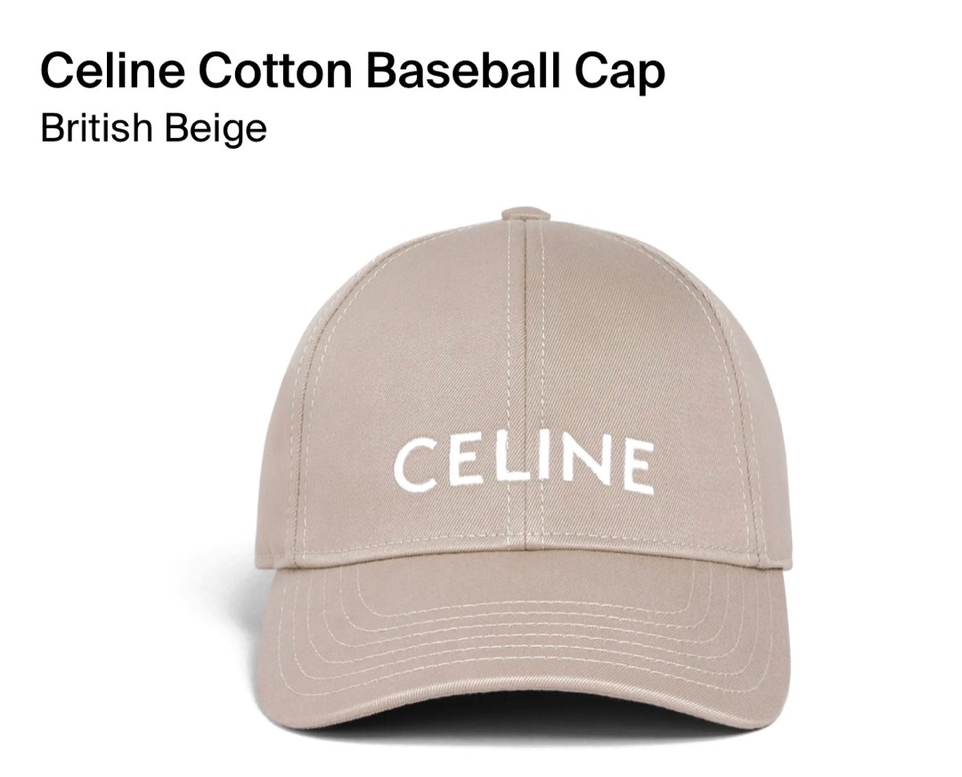 Celine cap, Men's Fashion, Watches & Accessories, Caps & Hats on Carousell