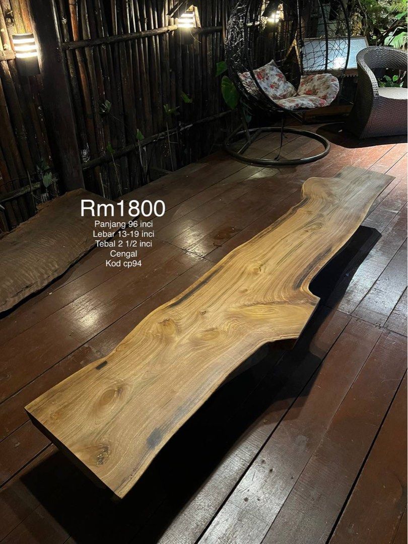 Cengal Bench Solid Wood, Furniture & Home Living, Furniture, Chairs on ...