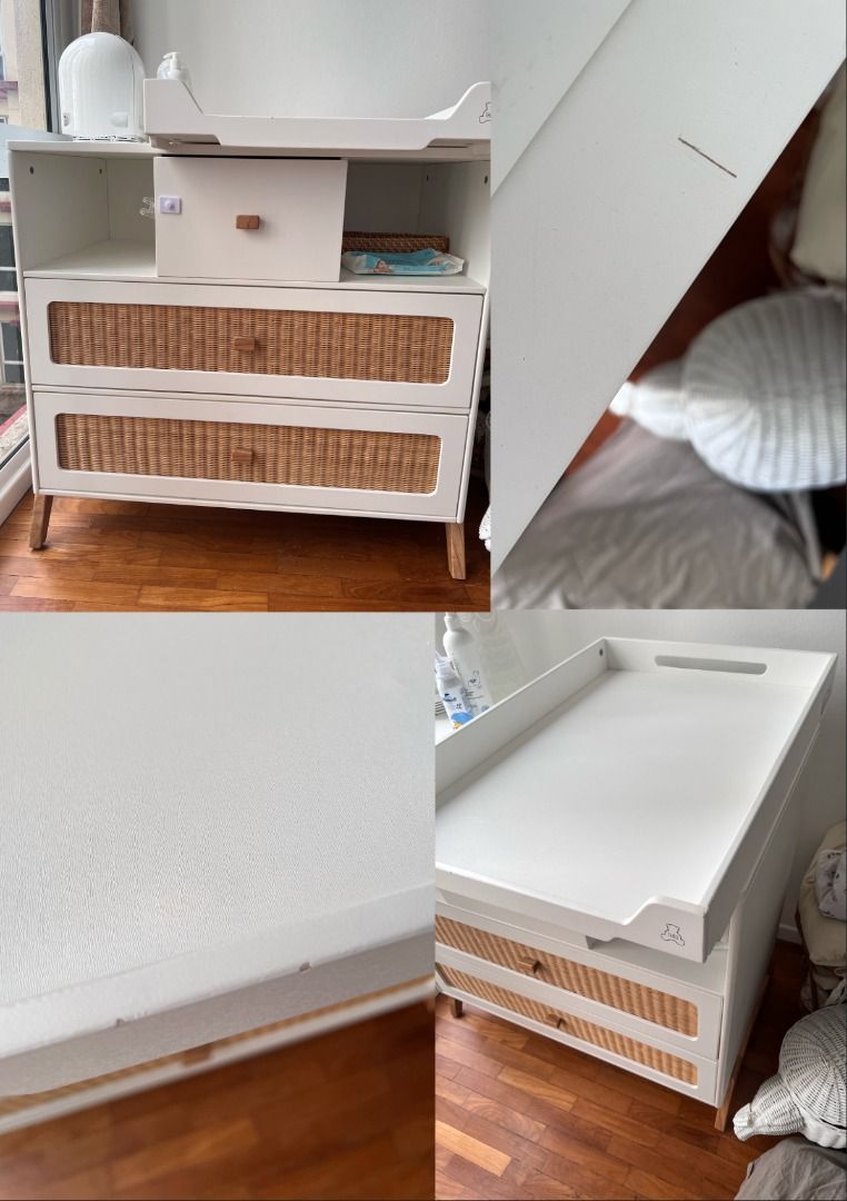 Chest of Drawer + Changing box Island Living, Babies & Kids, Baby ...