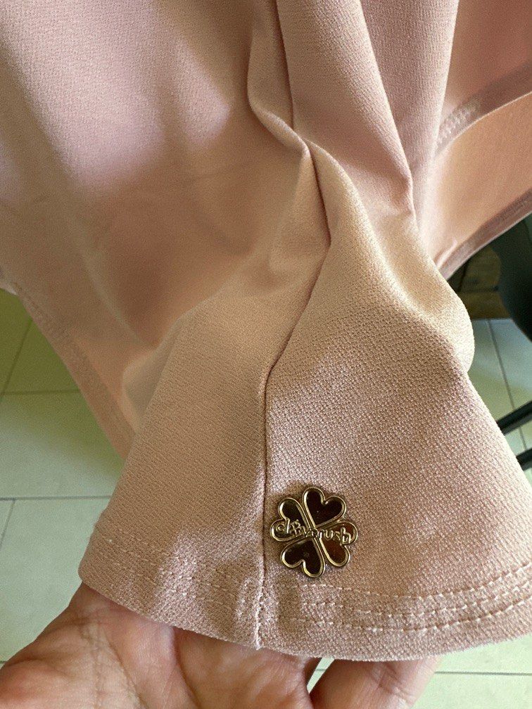 Cloverush light pink instant hijab, Women's Fashion, Muslimah Fashion ...