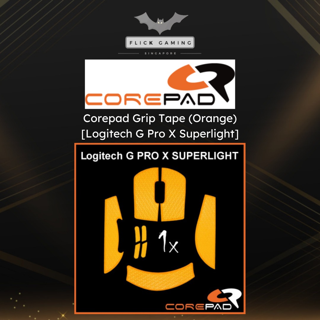 Corepad Grip Tape for Logitech G Pro X Superlight [Orange], Computers & Tech, Parts ...